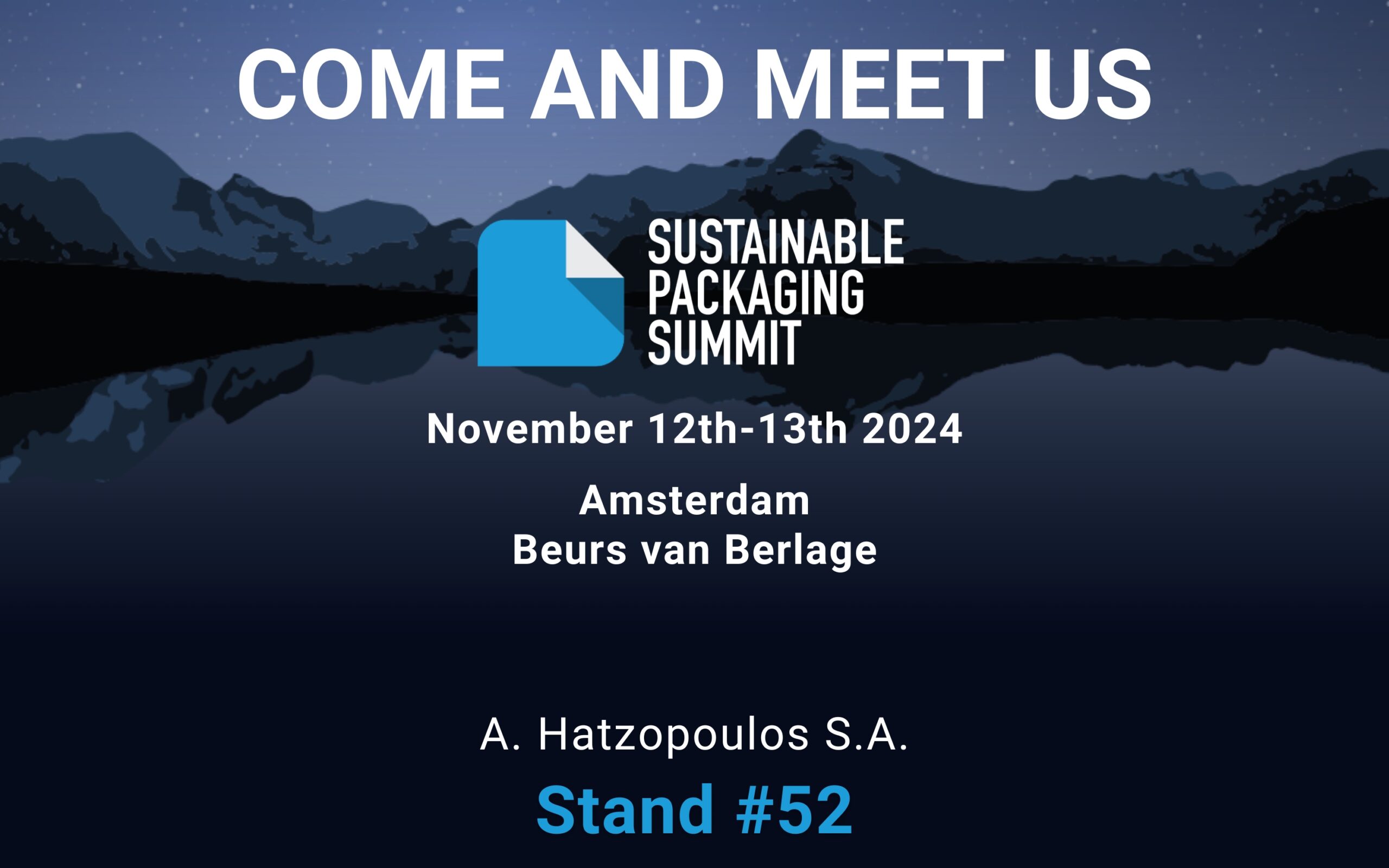 Join us at the Sustainable Packaging Summit 2024 - A. Hatzopoulos S.A.